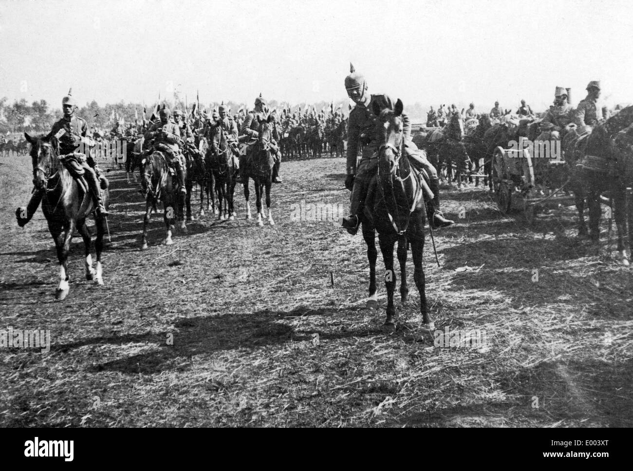 German cavalry near the Daugava River, 1915 Stock Photo - Alamy