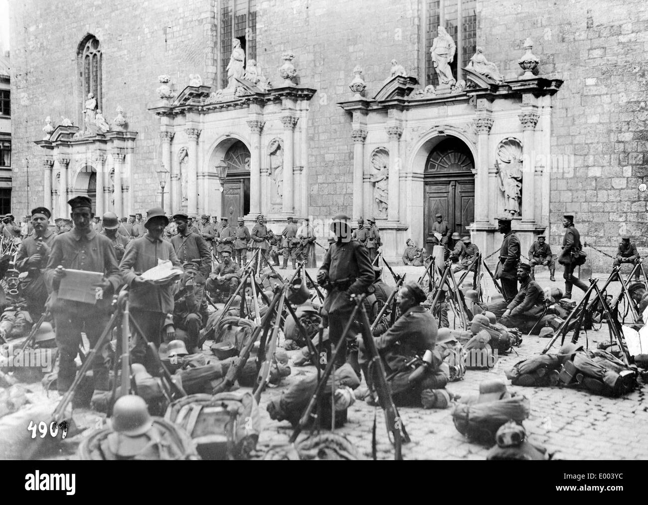 German troops in Riga, 1917 Stock Photo - Alamy