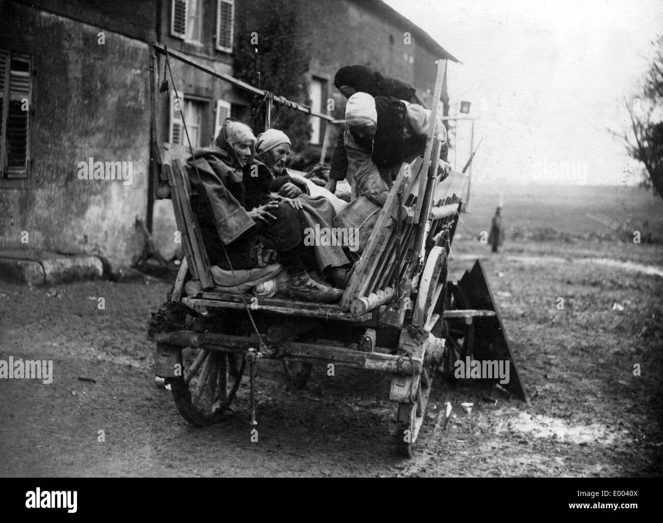 First World War: German occupied areas in France, civilians, German ...