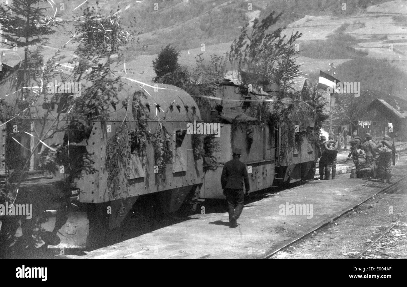 Austro-Hungarian armored train, 1915 Stock Photo - Alamy
