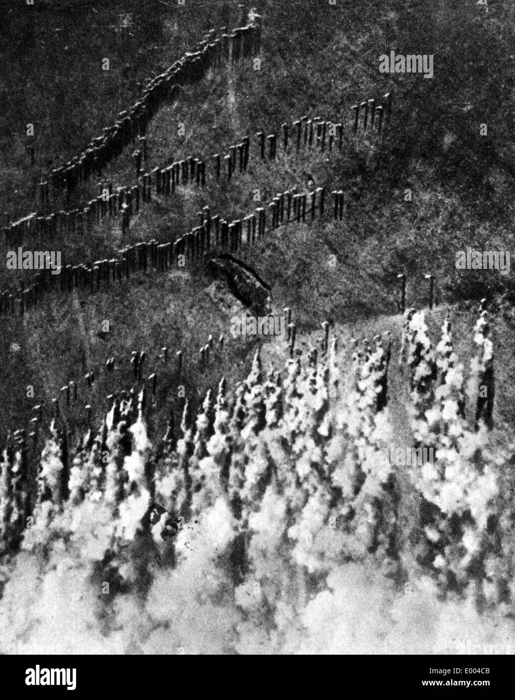 German gas attack against Russia, 1915 Stock Photo - Alamy
