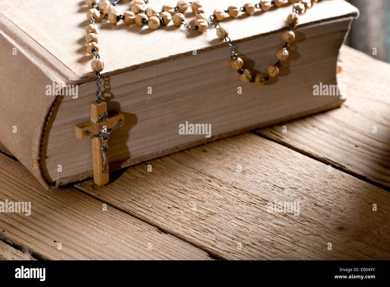 still life with bible and prayer beads Stock Photo - Alamy