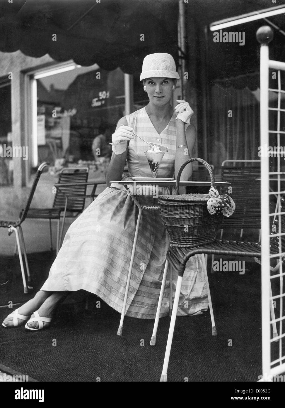 Lady in street Black and White Stock Photos & Images - Alamy