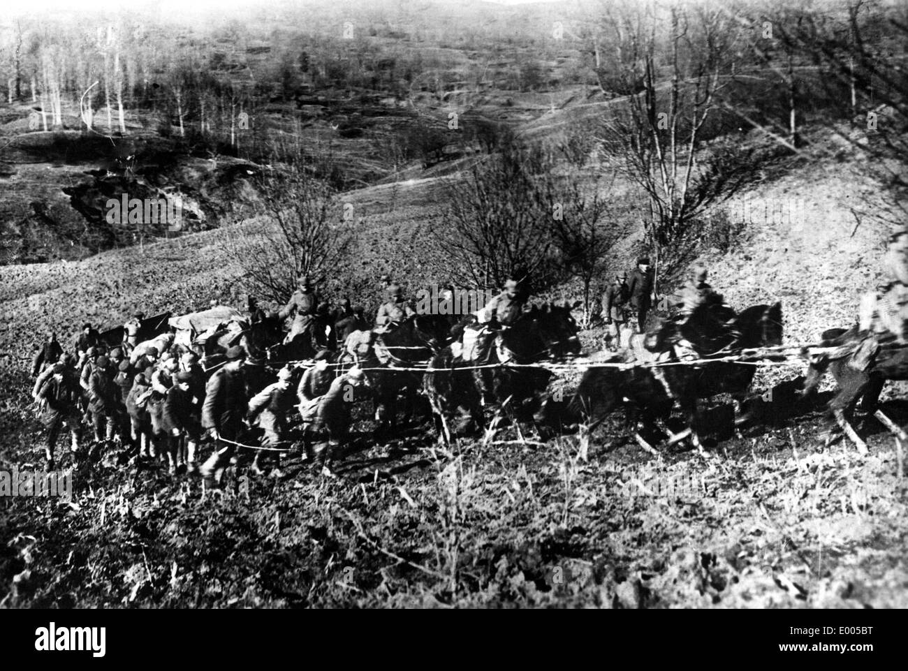 German artillery, 1917 Stock Photo - Alamy