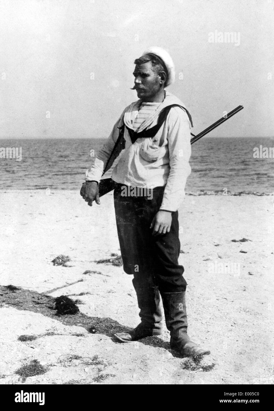 Beach sailor Black and White Stock Photos & Images - Alamy