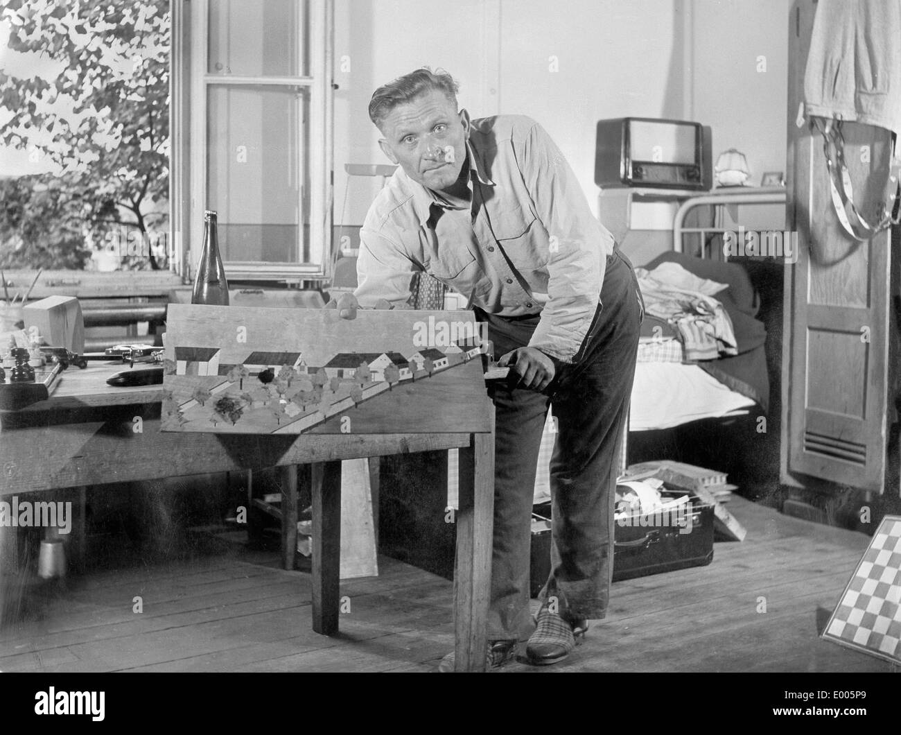 Returnee from Russia, 1954 Stock Photo - Alamy