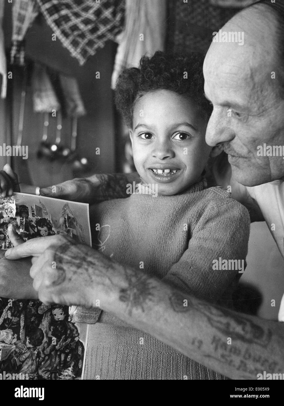 Coloured occupation children in Germany, 1958 Stock Photo - Alamy