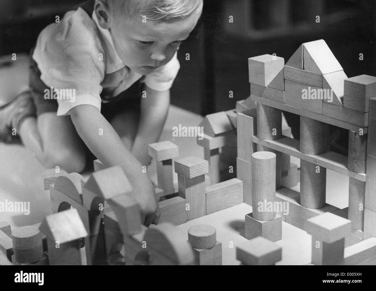 A playing toddler, 1959 Stock Photo - Alamy
