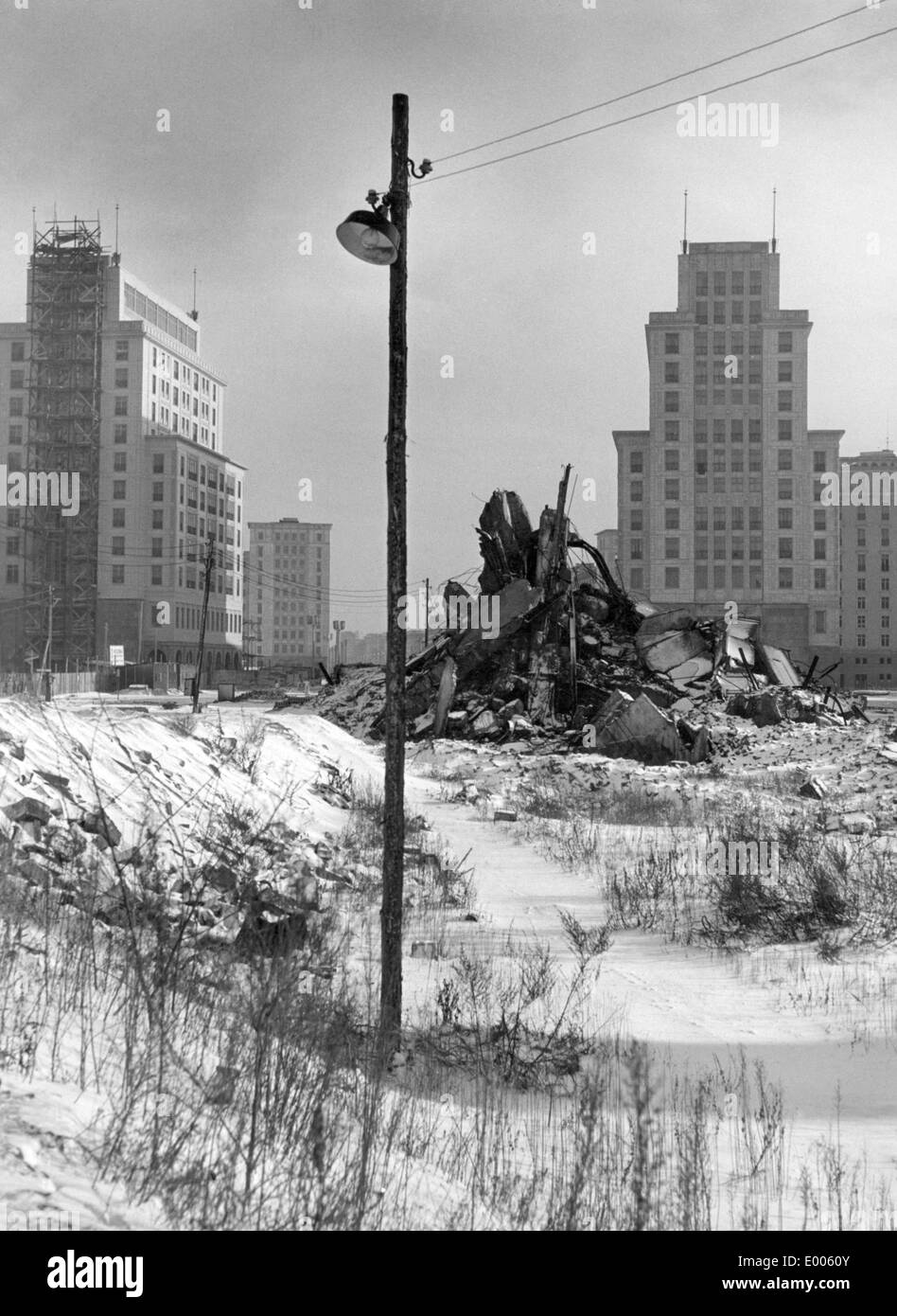 Buildings of the Stalinallee, 1956 Stock Photo - Alamy