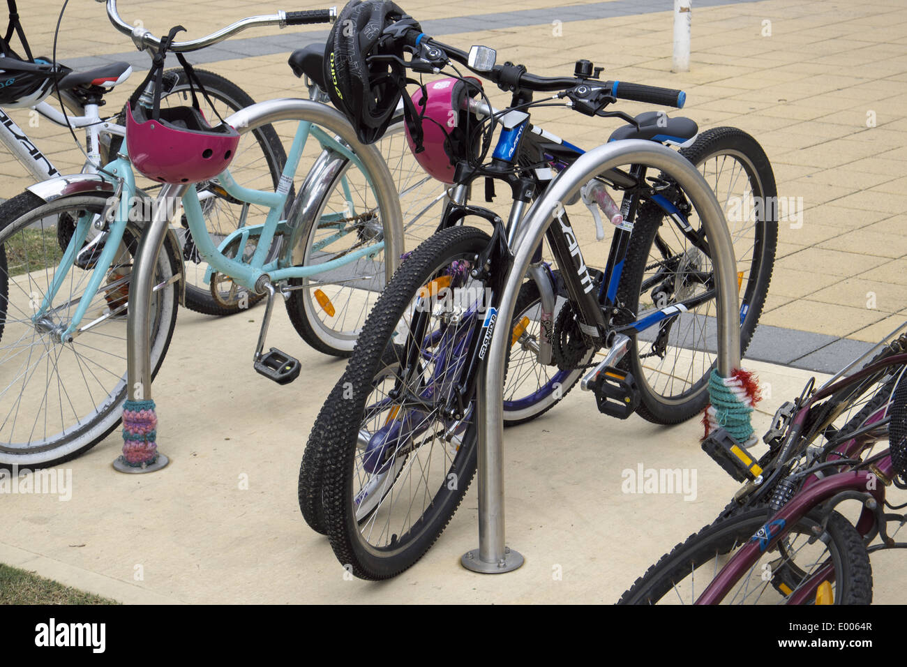 Bike railings hi-res stock photography and images - Alamy