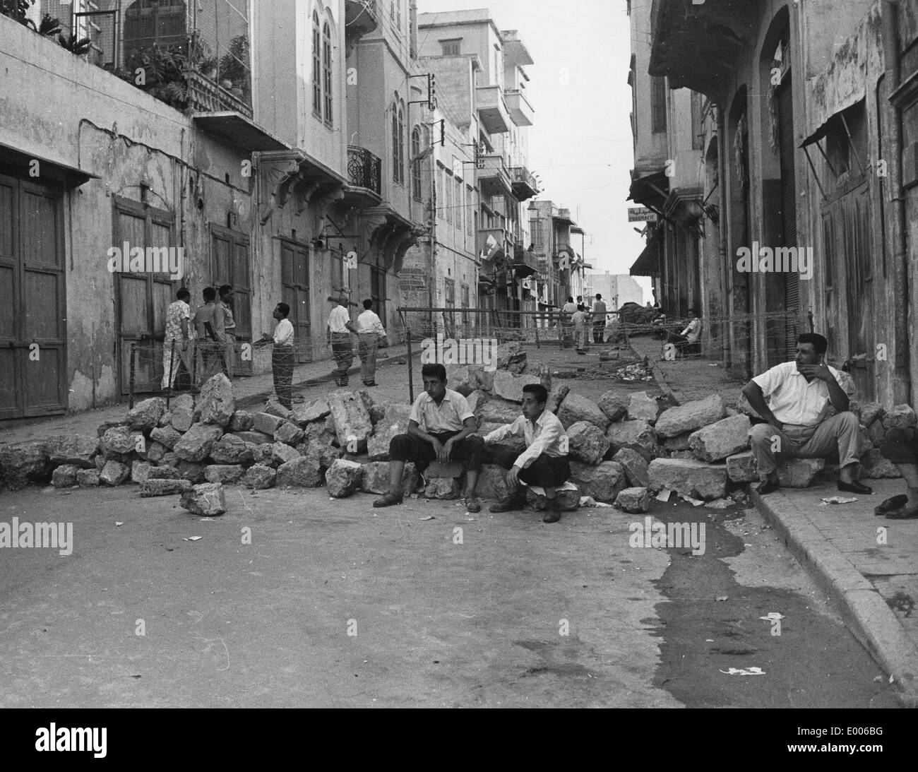 Civil war in Lebanon, 1958 Stock Photo - Alamy