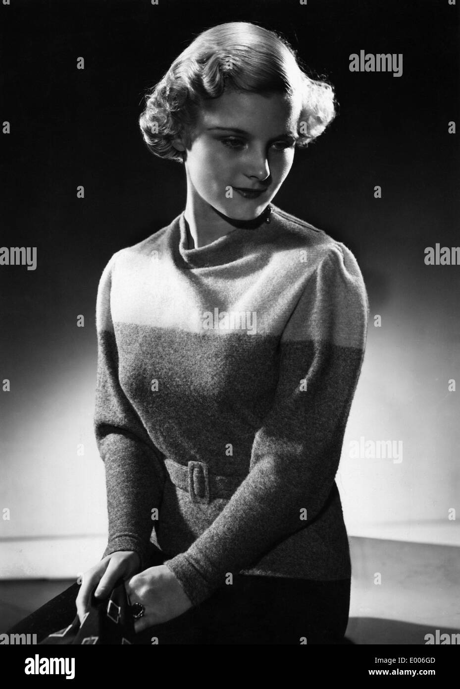 A young woman, 1937 Stock Photo - Alamy