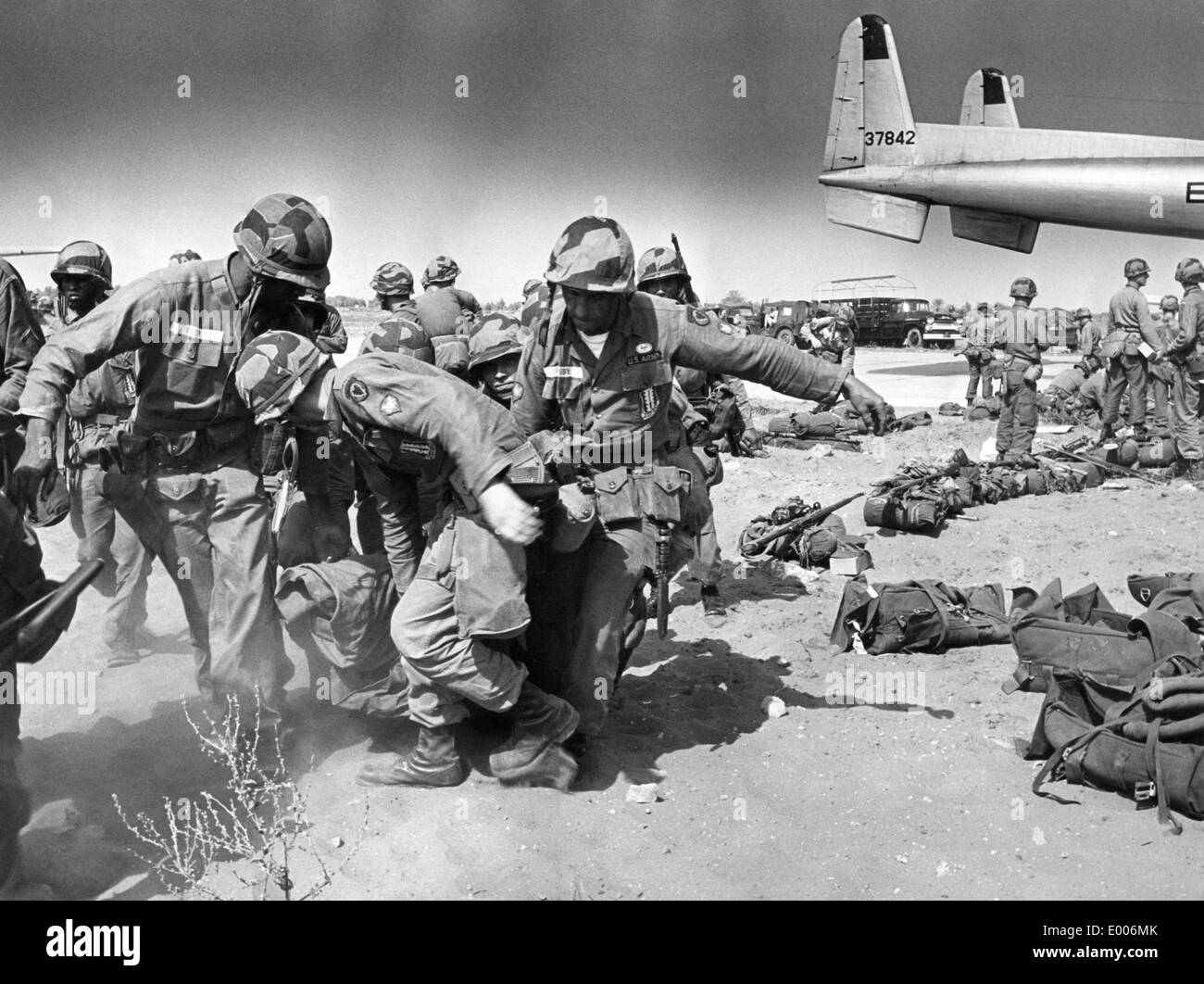 American marine infantry in Lebanon, 1959 Stock Photo - Alamy