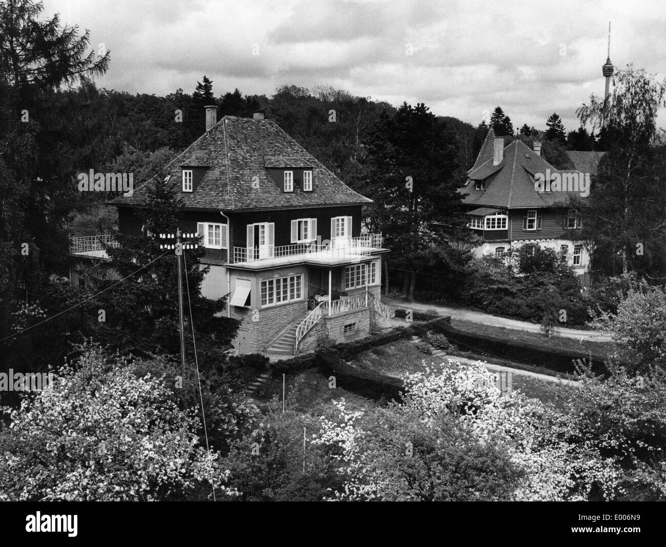 The house of Emil Tillman, 1958 Stock Photo - Alamy