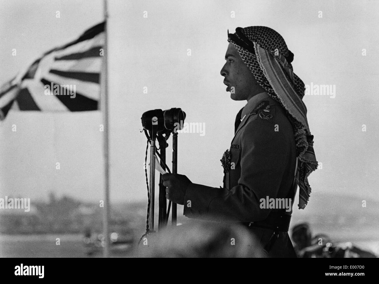 King Hussein I of Jordan, 1953 Stock Photo - Alamy