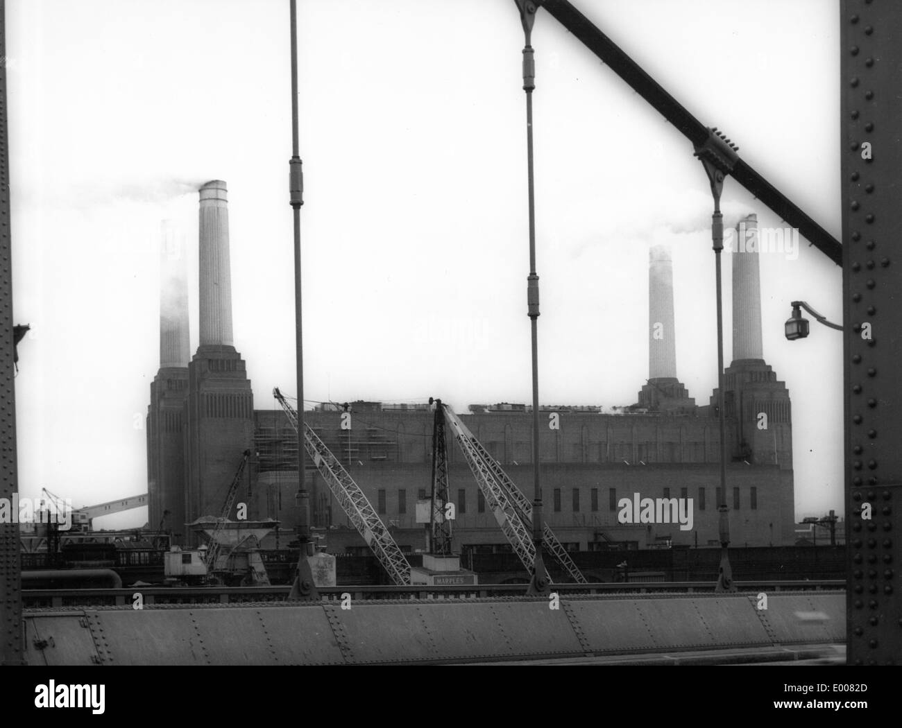 Factory chimney smoke in Black and White Stock Photos & Images - Alamy