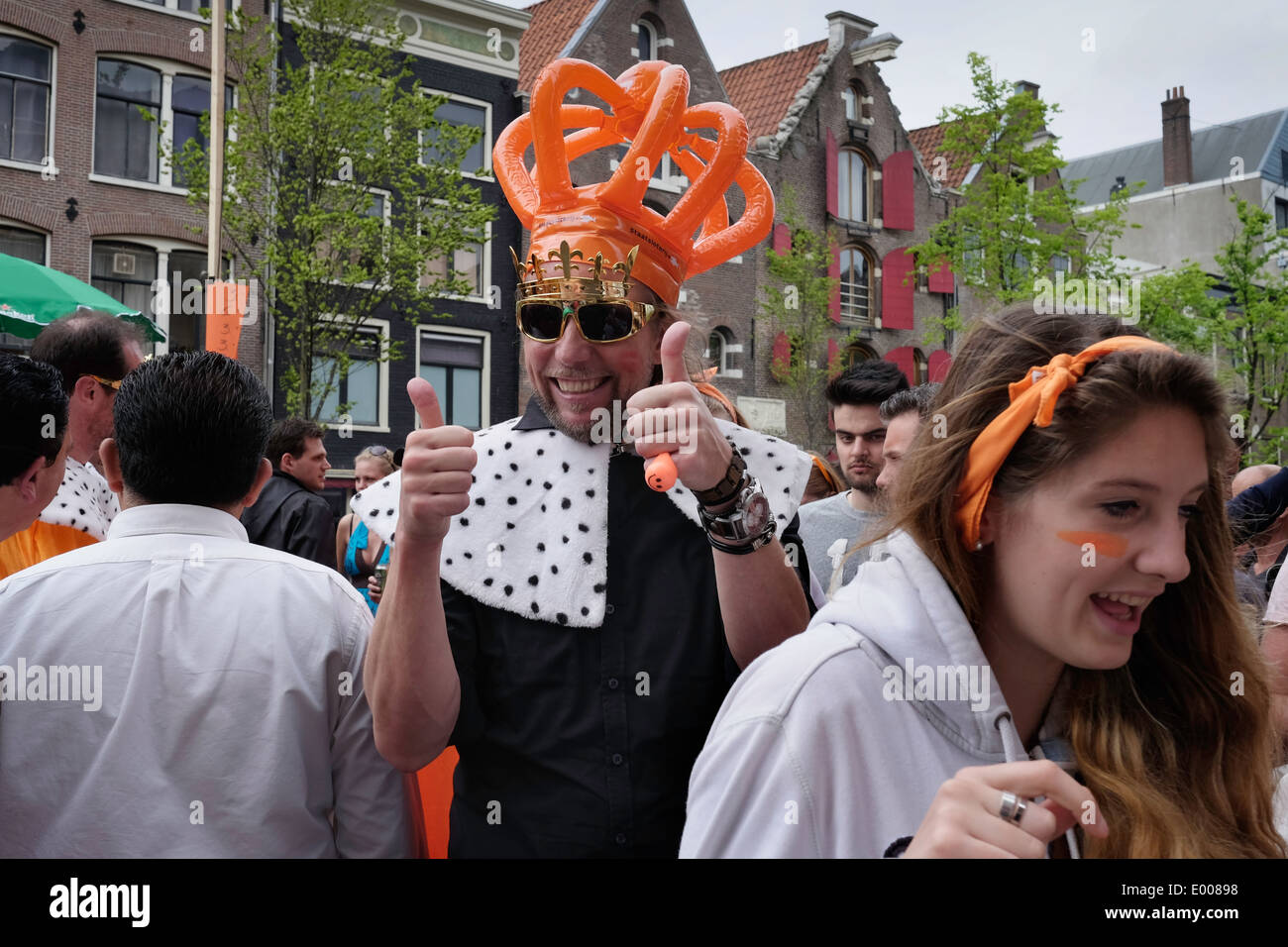 Queensday becomes King's Day Stock Photo - Alamy