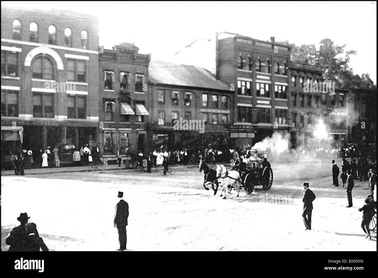 Keene (NH) Fire Department Inspection, 1906 Stock Photo - Alamy
