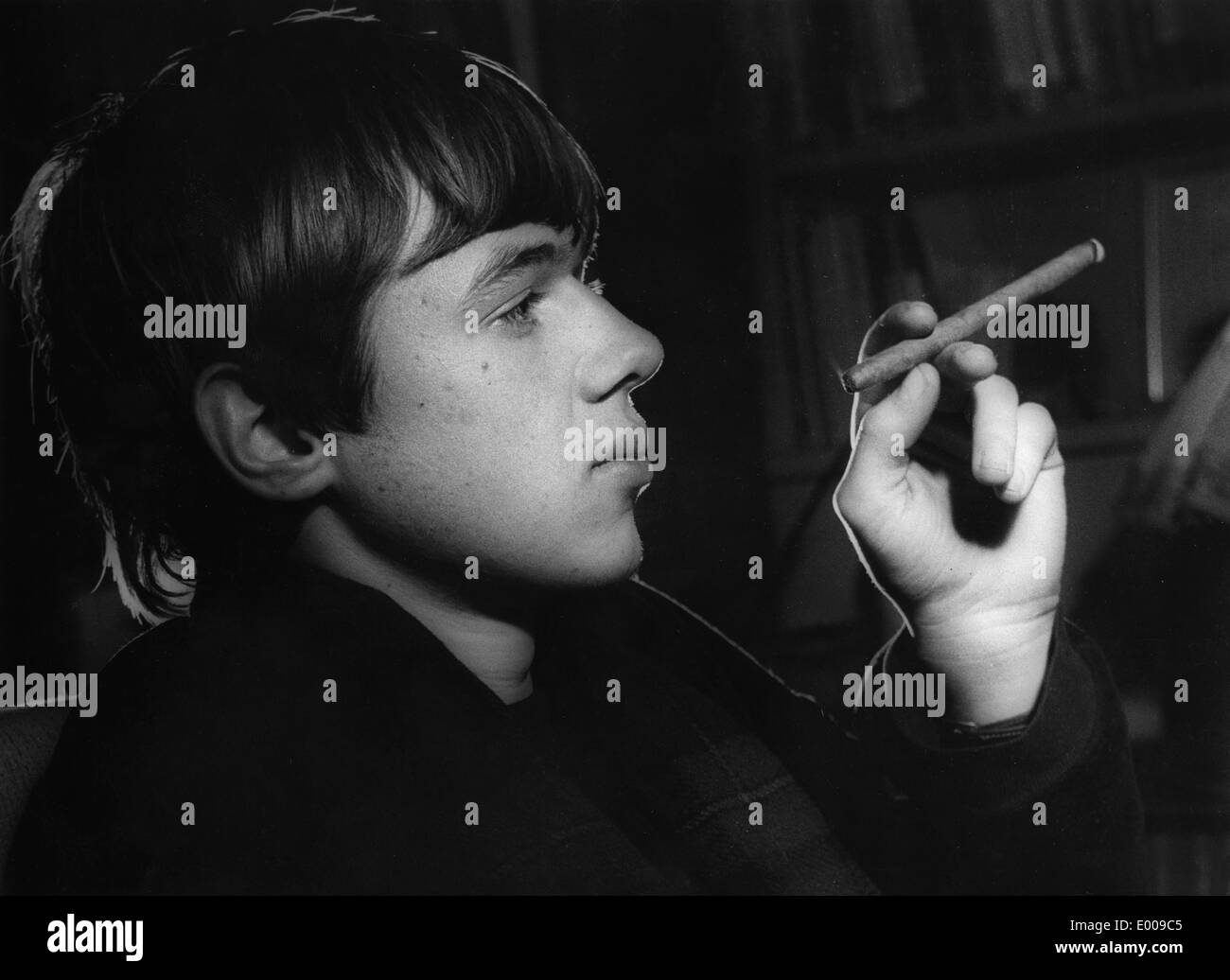Boy with cigar Stock Photo - Alamy