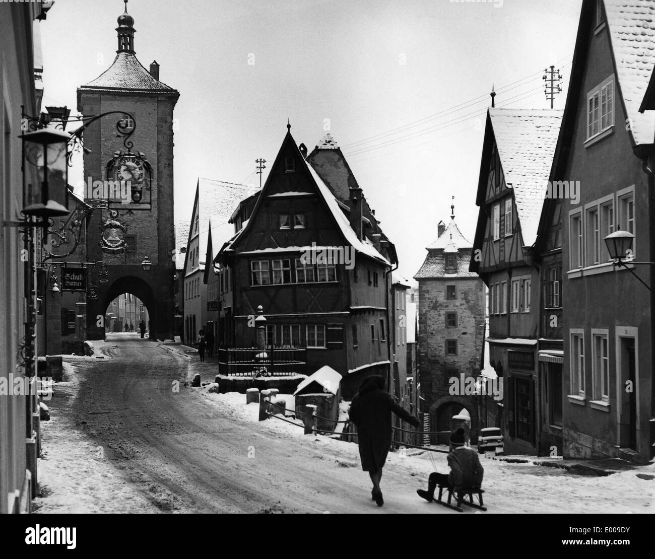 Street gate Black and White Stock Photos & Images - Alamy