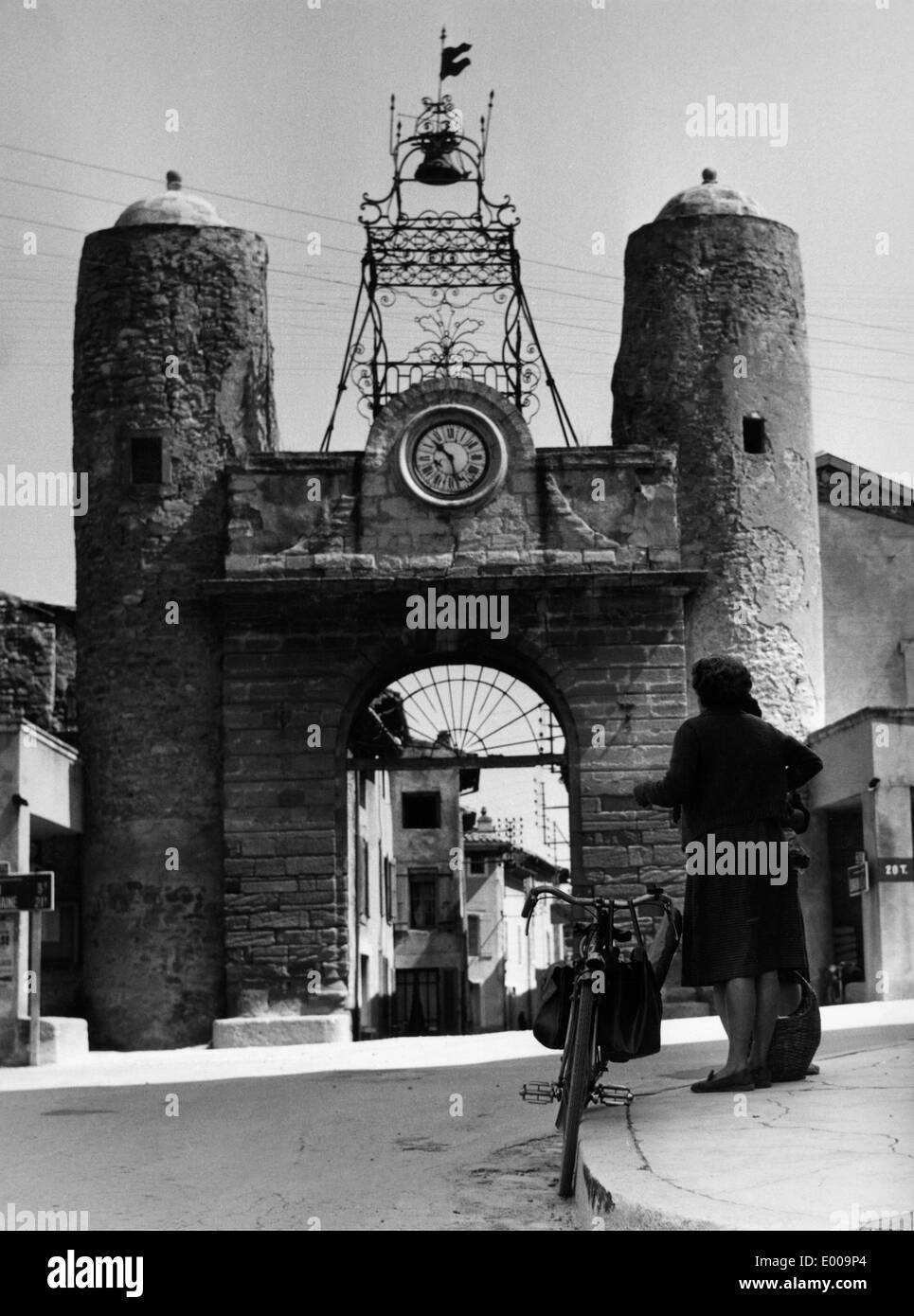 A town gate Black and White Stock Photos & Images - Alamy