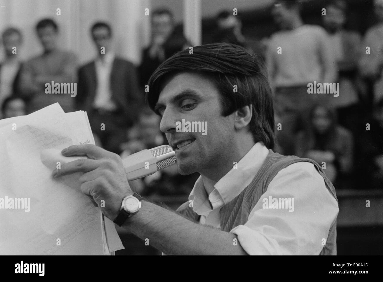 Rudi Dutschke in front of the University of Hamburg Stock Photo - Alamy