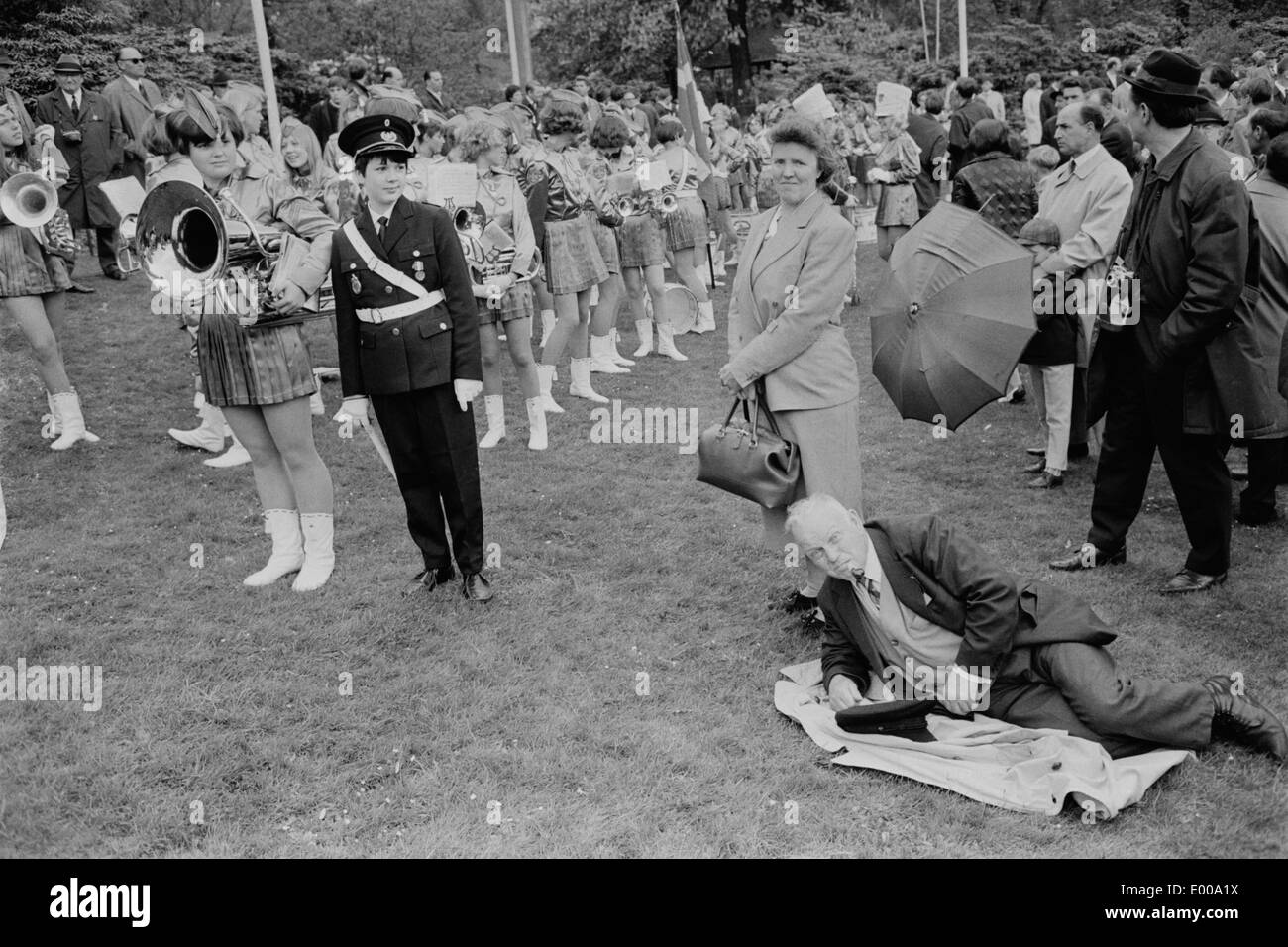 Parade in the City Park in Hamburg Stock Photo - Alamy