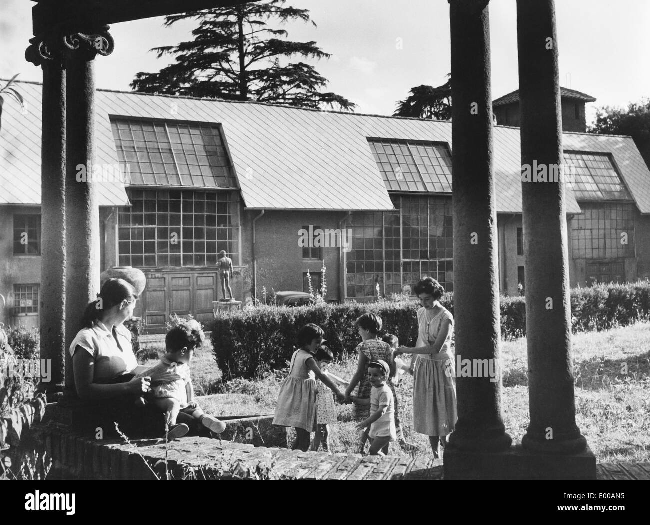 Villa Massimo in Rome, 1956 Stock Photo - Alamy