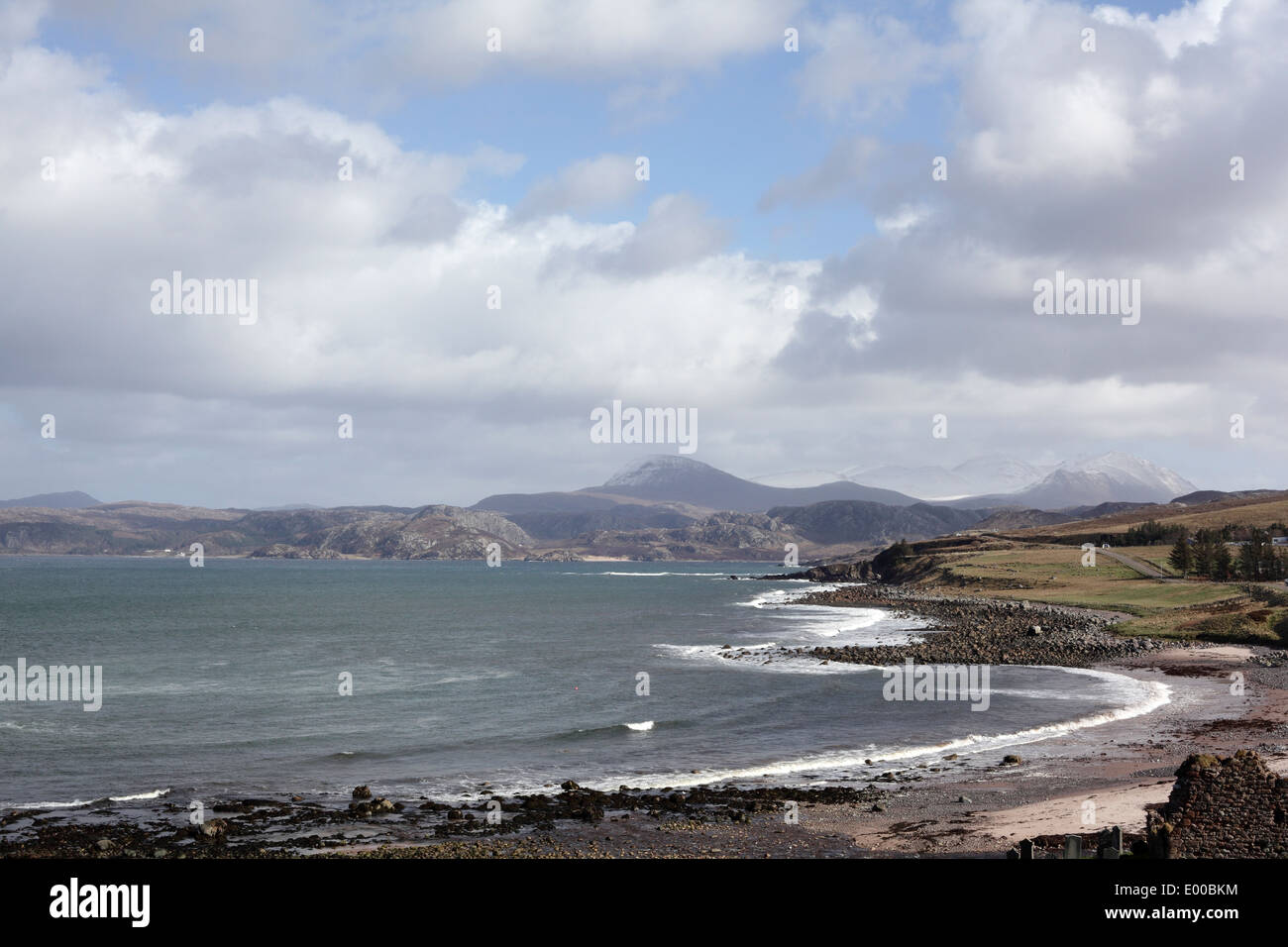 The beach at Laide near Poolewe, Scotland, March 2014 Stock Photo - Alamy