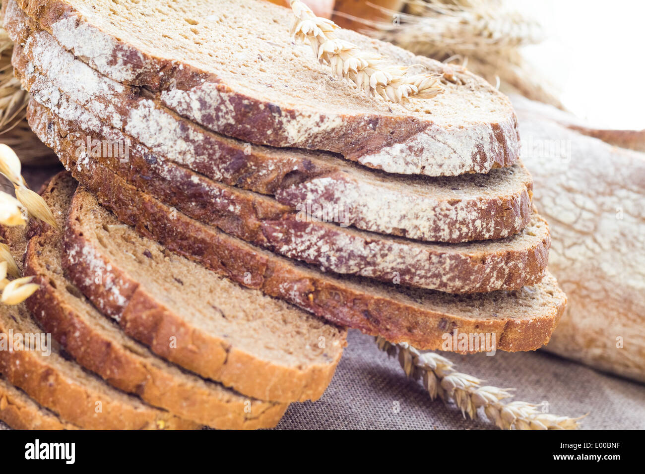 Loaf of bread sliced hi-res stock photography and images - Alamy
