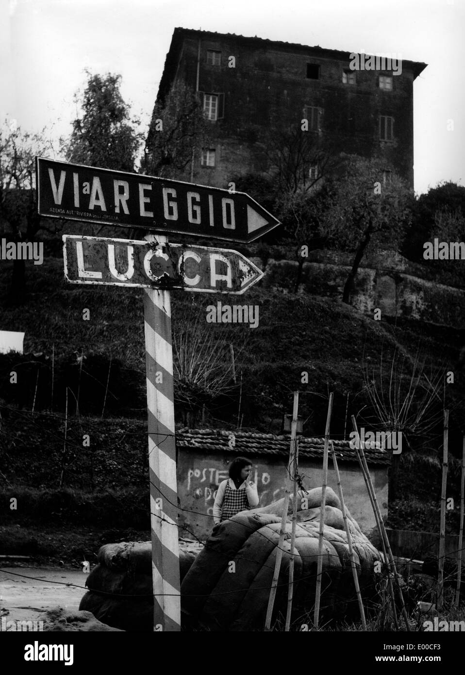 Place name signs in Italy Stock Photo - Alamy