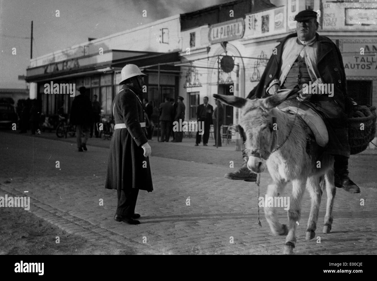 Street scene in Spain Stock Photo - Alamy