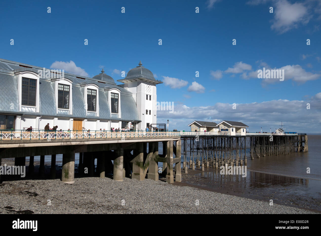CARDIFF UK MARCH 2014 - View of Penarth Pier Stock Photo - Alamy