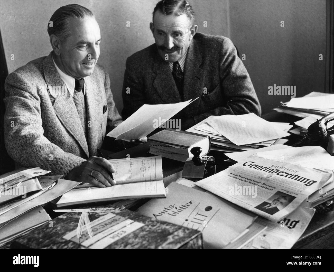 Village mayor, 1953 Stock Photo - Alamy