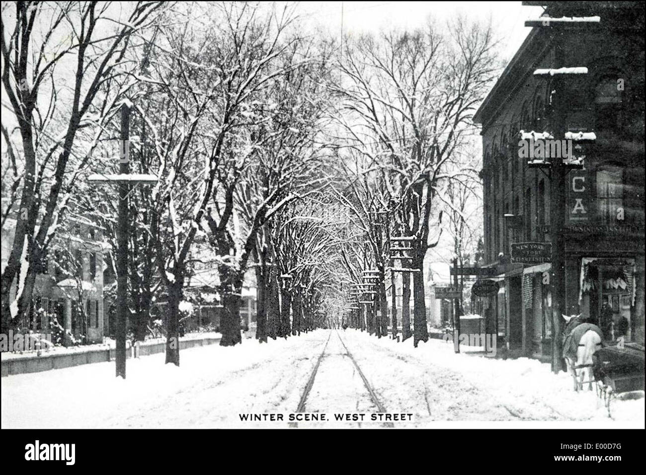 This image captures West Street in Keene, New Hampshire, showcasing the ...