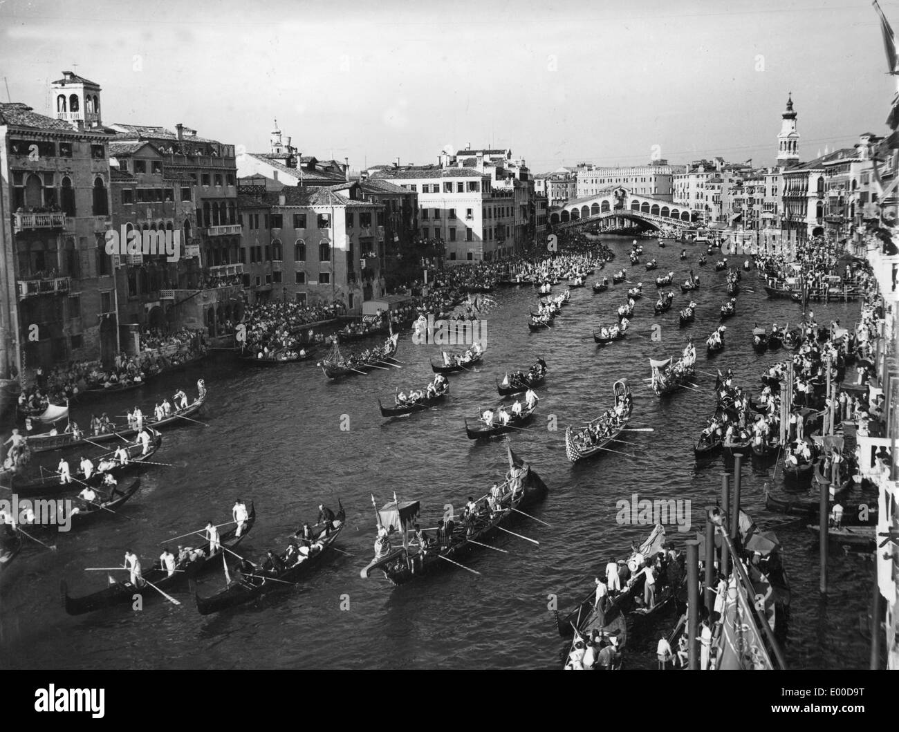 Venice historical regatta Black and White Stock Photos & Images - Alamy
