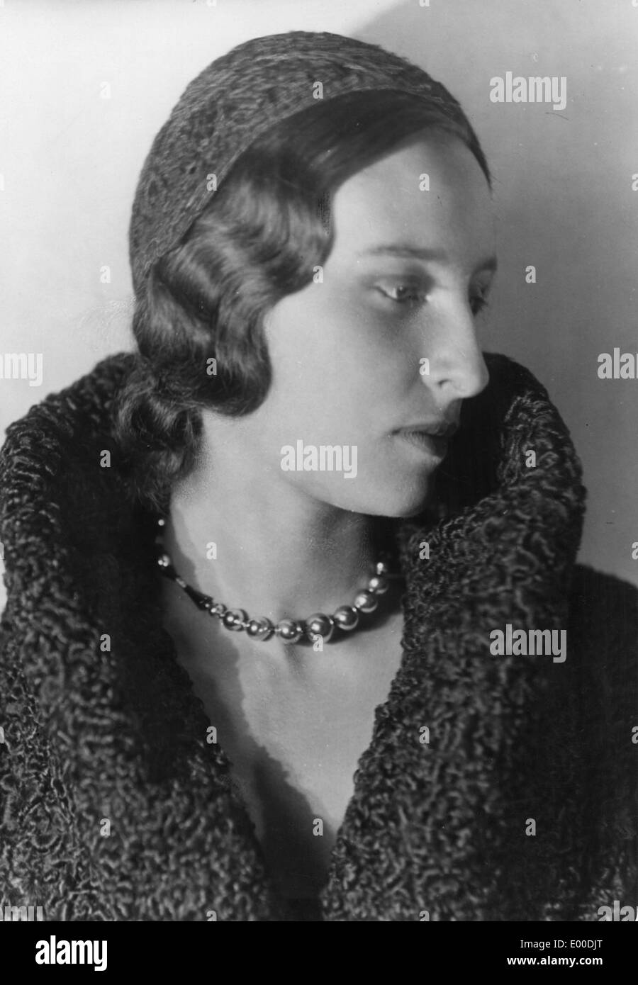Portrait of a woman, 1935 Stock Photo - Alamy