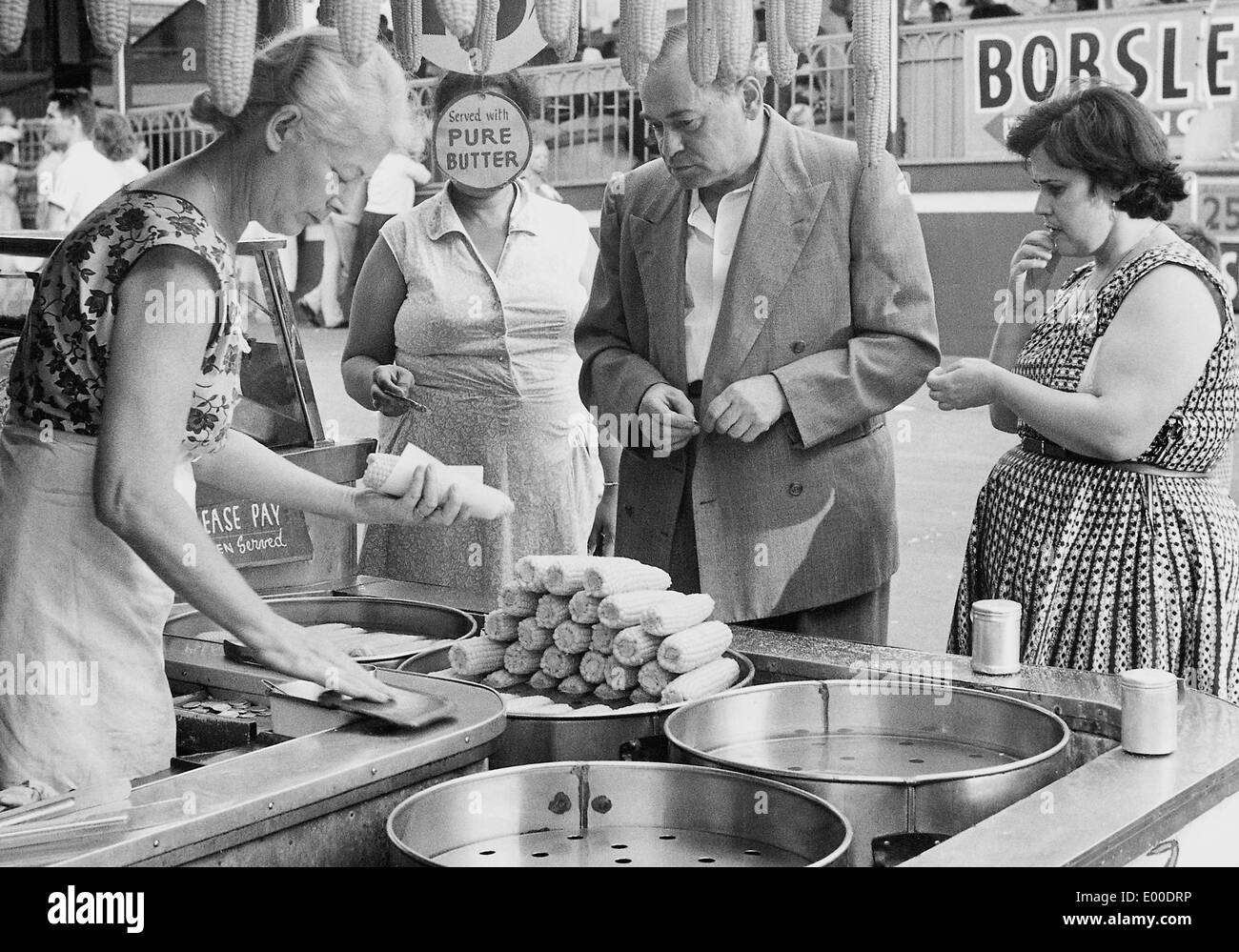 Snack bar in Coney Island Stock Photo - Alamy