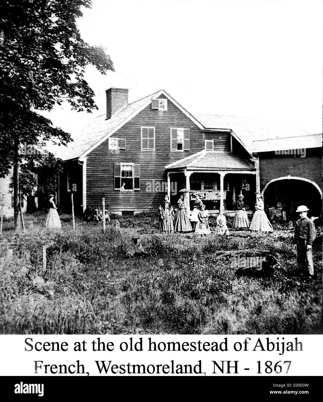 The French Homestead in Westmoreland, New Hampshire, was home to Abijah ...