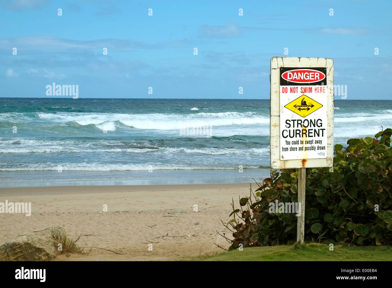 strong current sign beach waves Bridgetown Barbados Caribbean Cruise ...