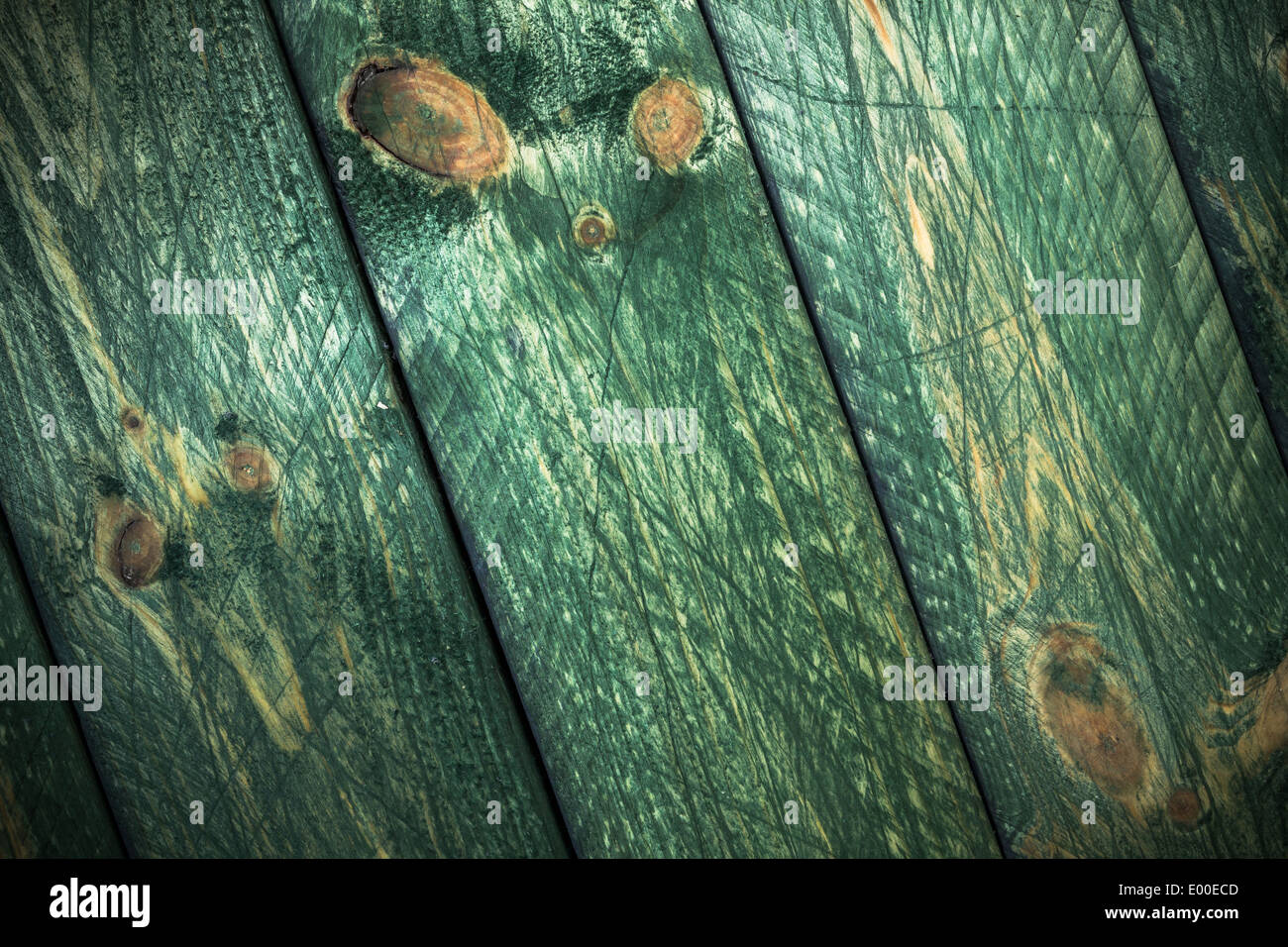 The wall of wooden planks painted in green Stock Photo - Alamy