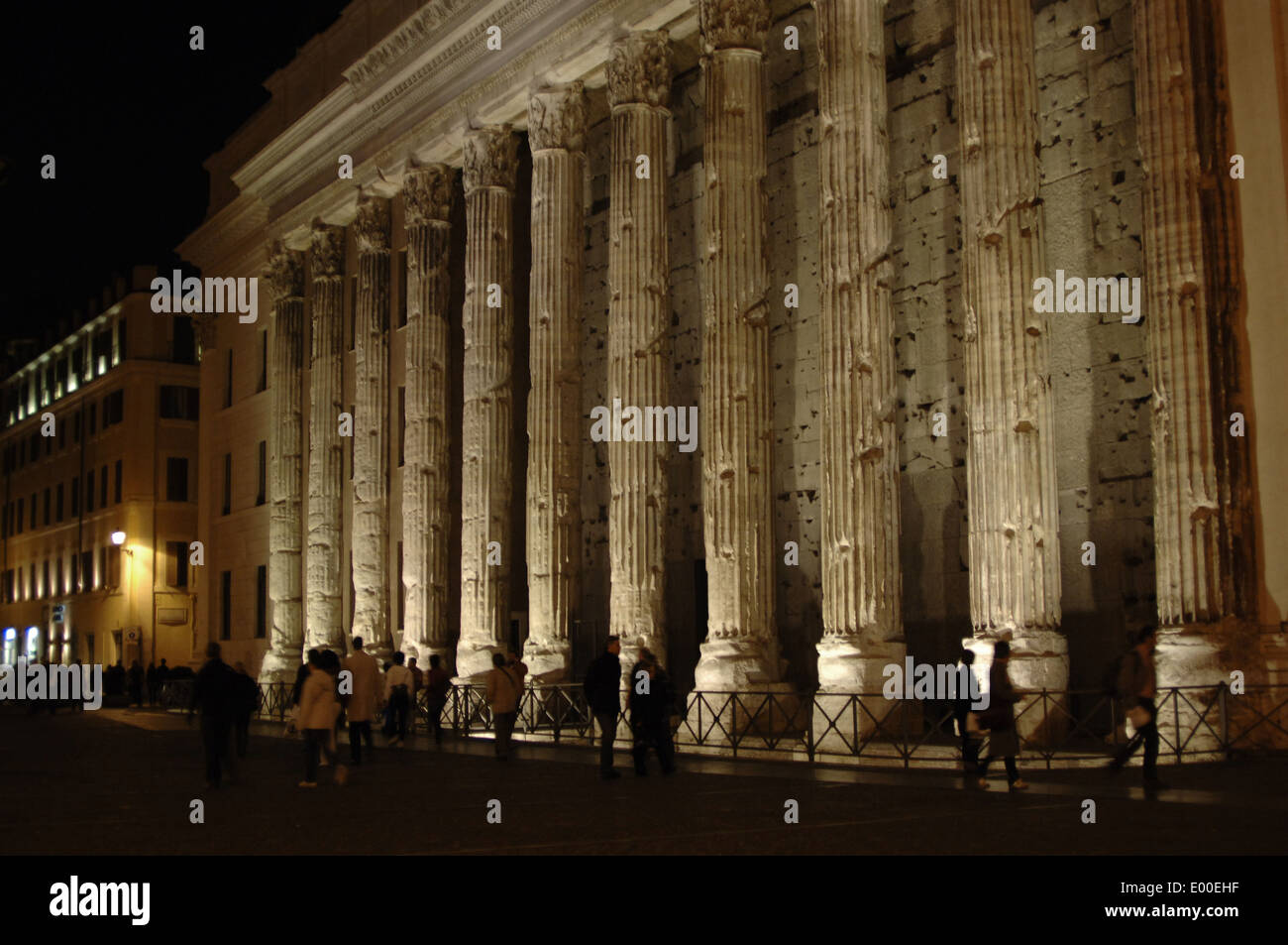 The temple of hadrian hadrianeum hadrian is roman temple hi-res stock ...