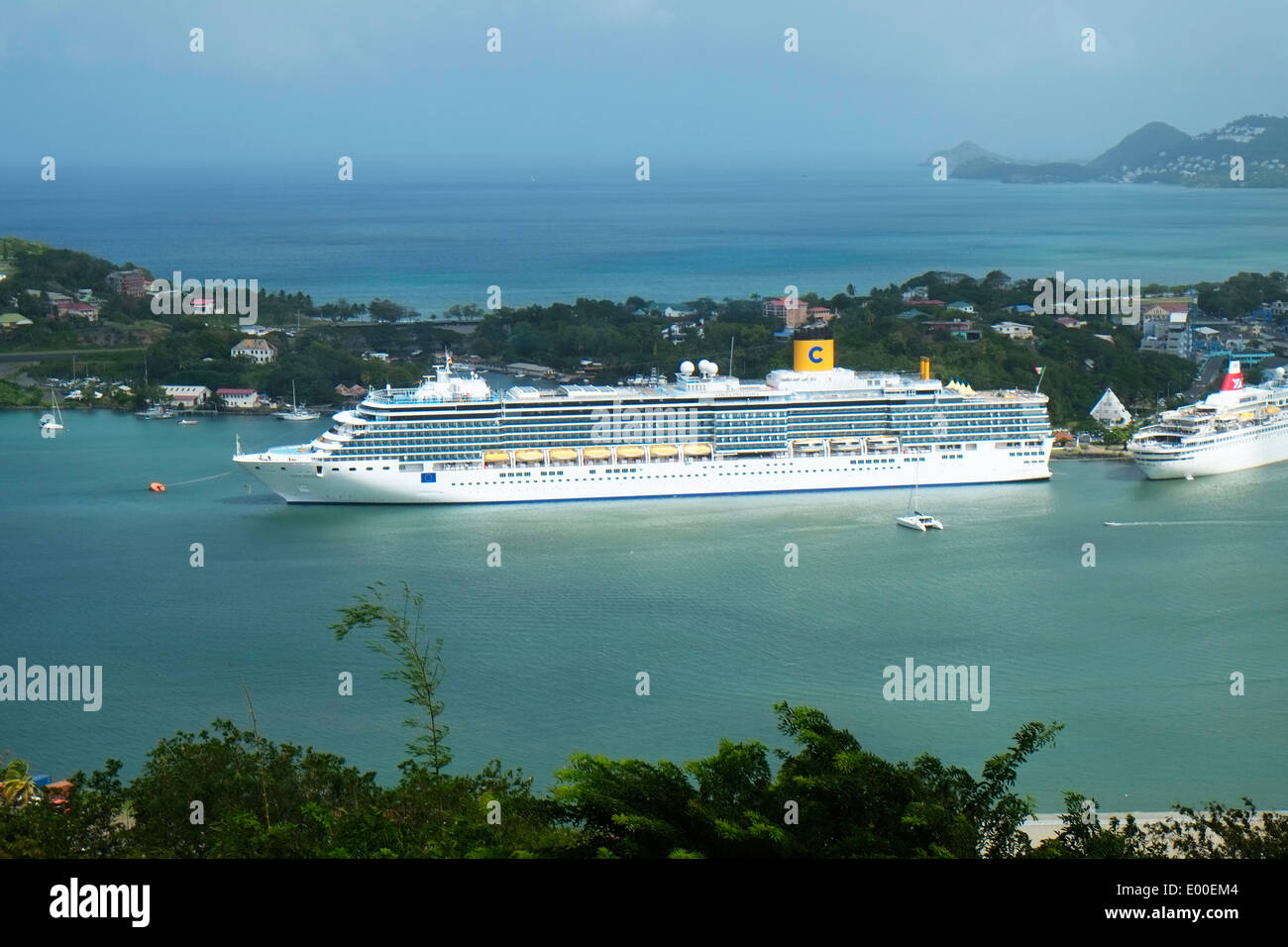 Castries St. Lucia Caribbean Island Cruise Windward Islands Lesser ...