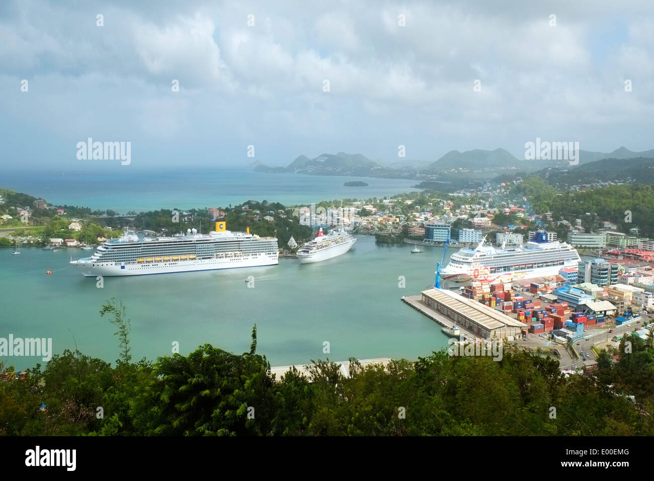 Castries St. Lucia Caribbean Island Cruise Windward Islands Lesser ...