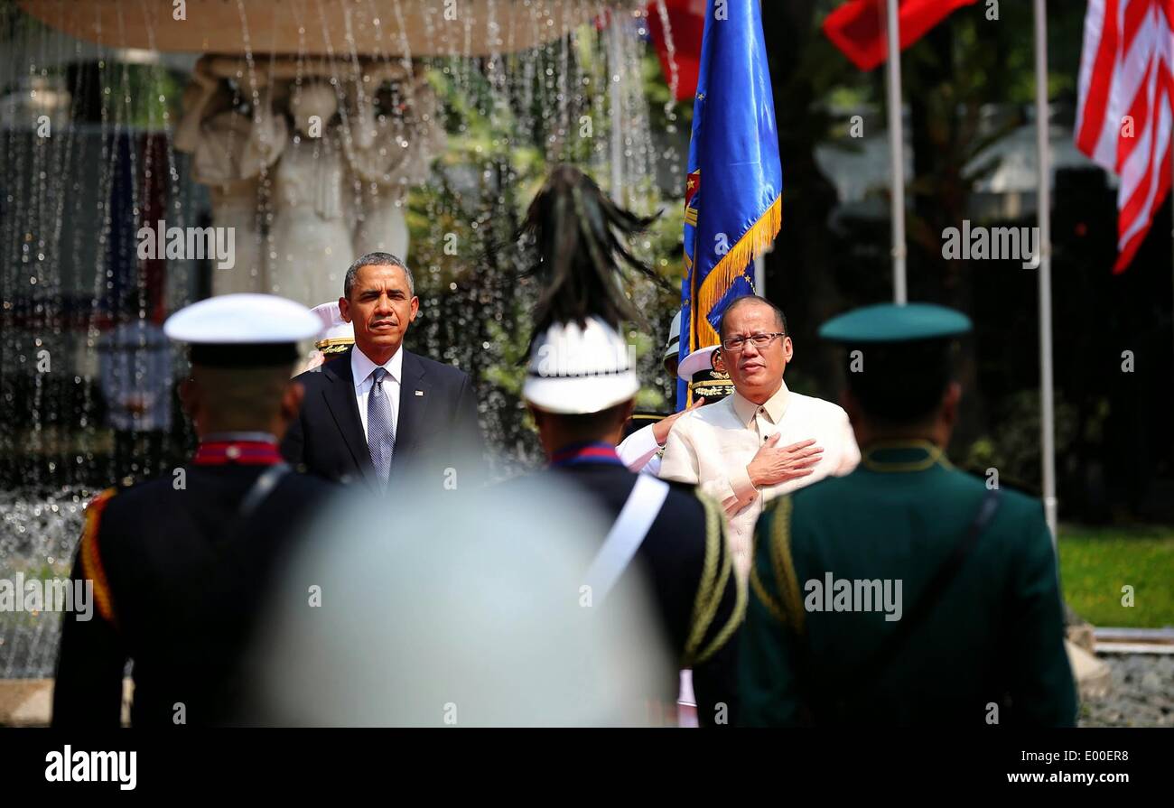 US President Barack Obama and Philippine President Benigno S. Aquino ...
