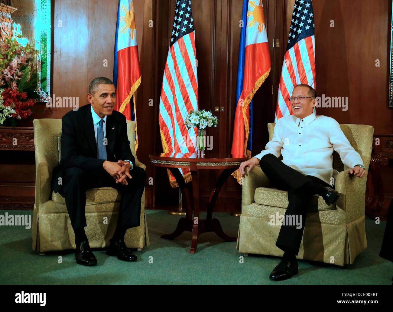 US President Barack Obama during a bilateral meeting with Philippine ...