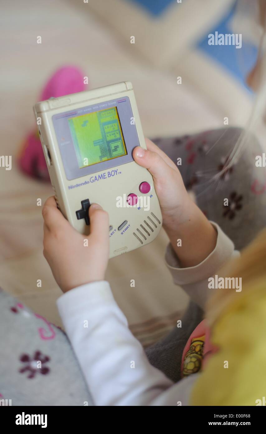 ILLUSTRATION - An illustrated picture shows a child playing the video ...