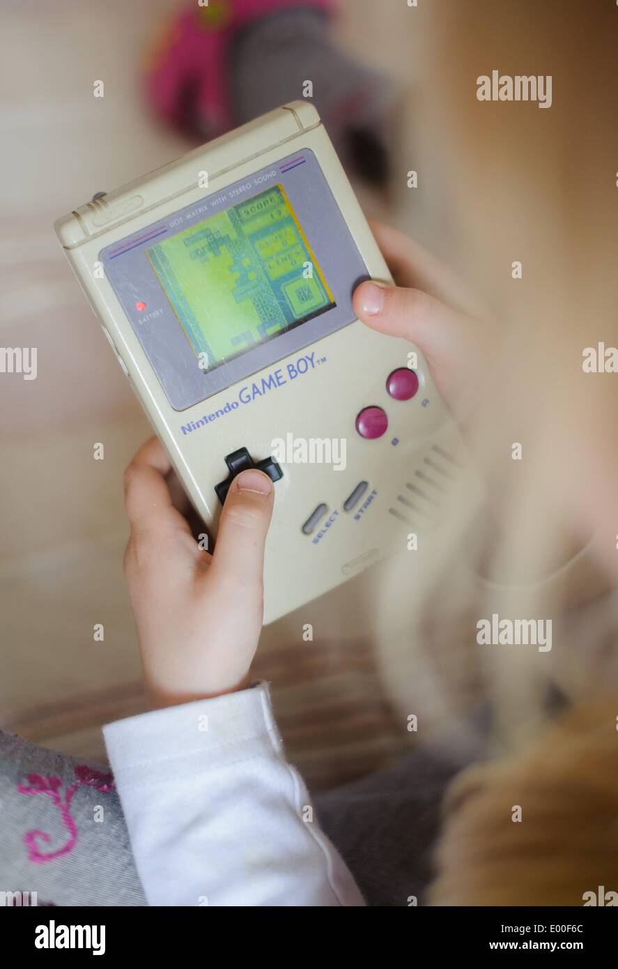 ILLUSTRATION - An illustrated picture shows a child playing the video ...