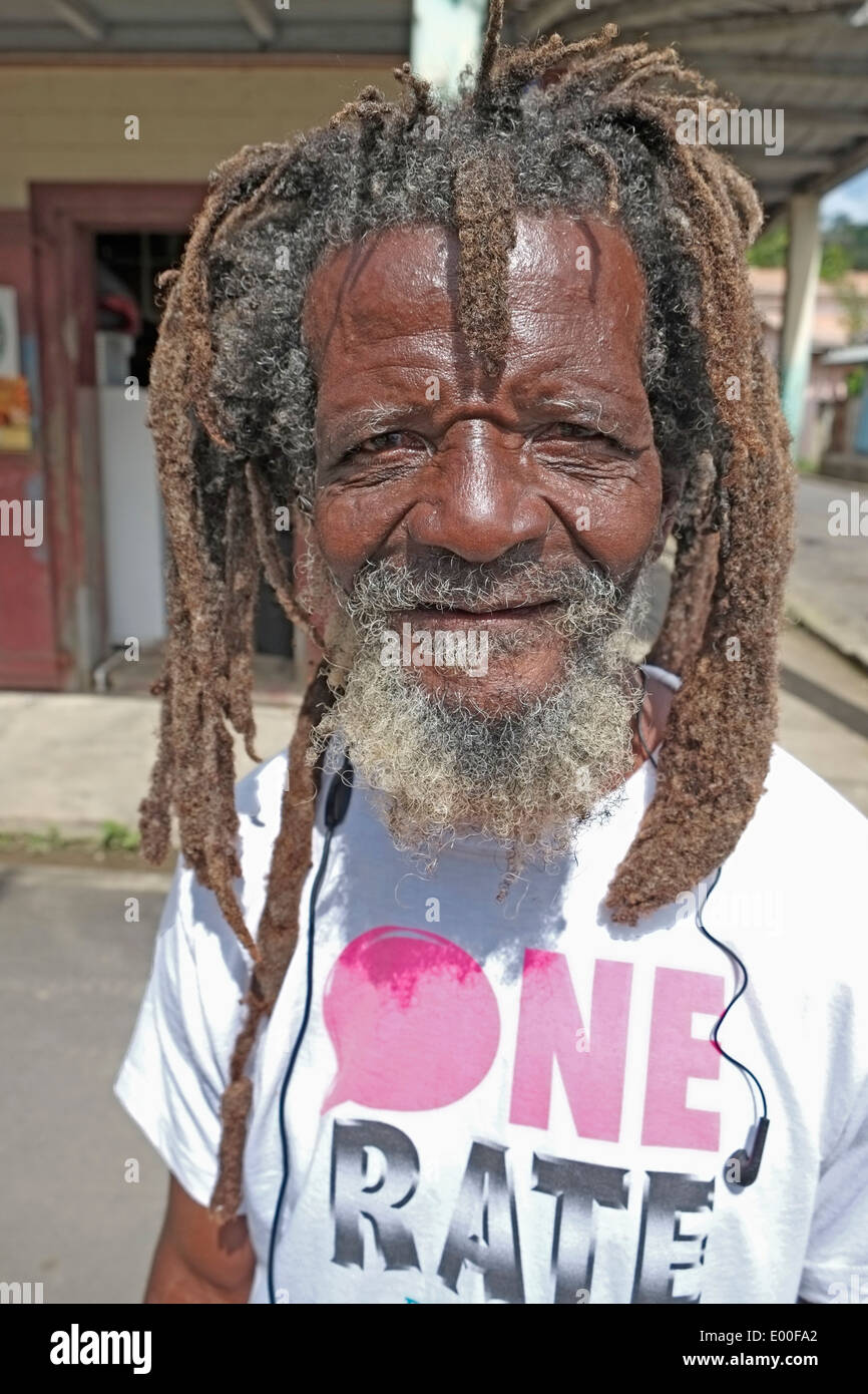 Black Man Anse La Raye St. Lucia Caribbean Island Cruise Windward ...