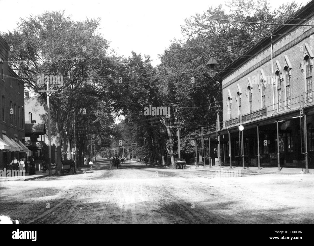 A historic view of Main Street in Keene, NH, showcasing the Bion ...